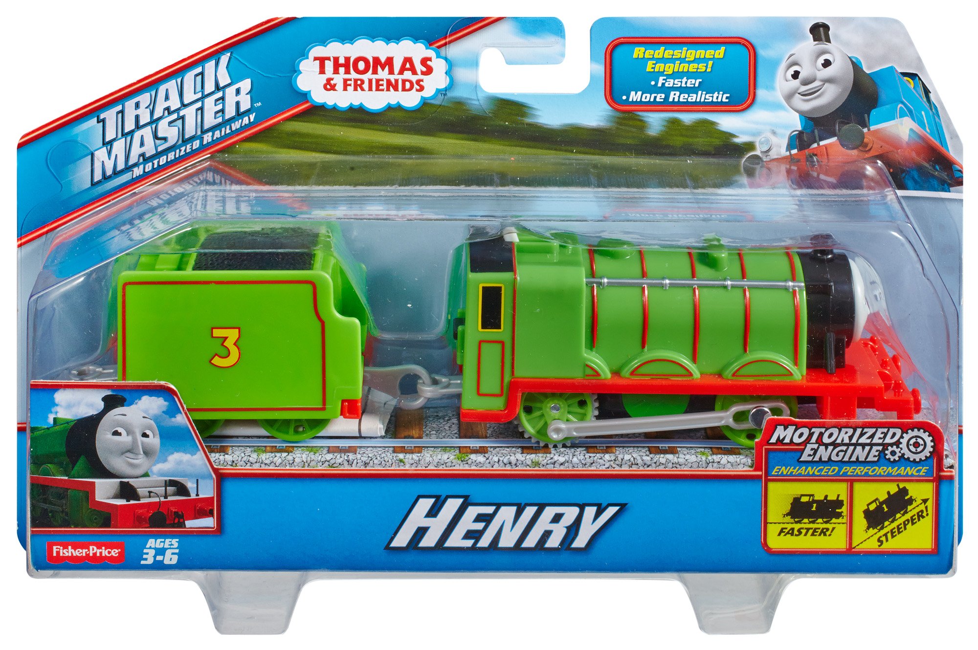 Thomas & Friends TrackMaster, Motorized Henry Engine - ToyMamaShop