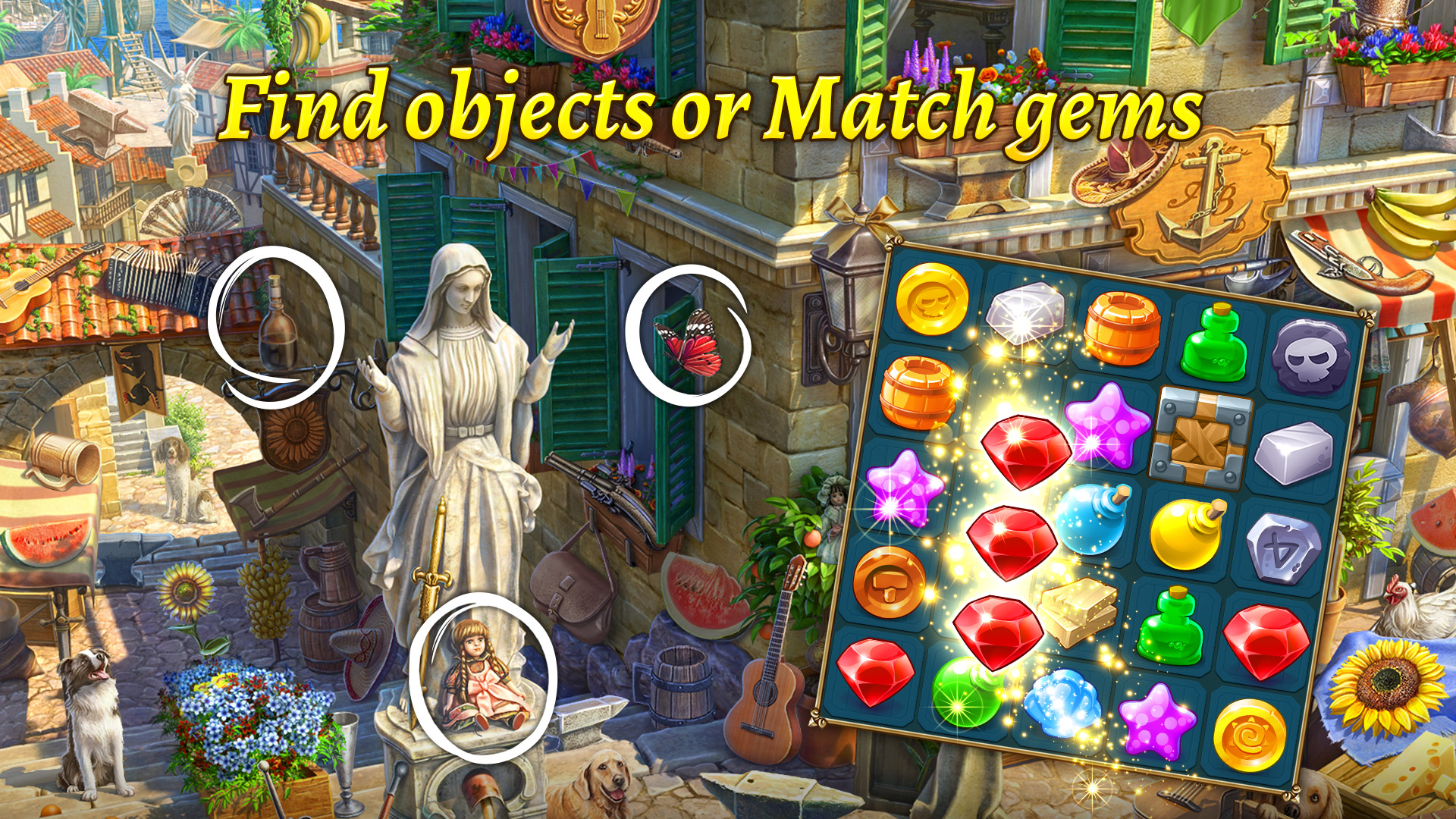 The Hidden Treasures: Find Hidden Objects & Mystery Match 3 Puzzle Game:Amazon.co.uk:Appstore ...