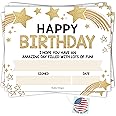 Amazon.com : 25 Gold Birthday Certificates for Kids Classroom Birthday ...