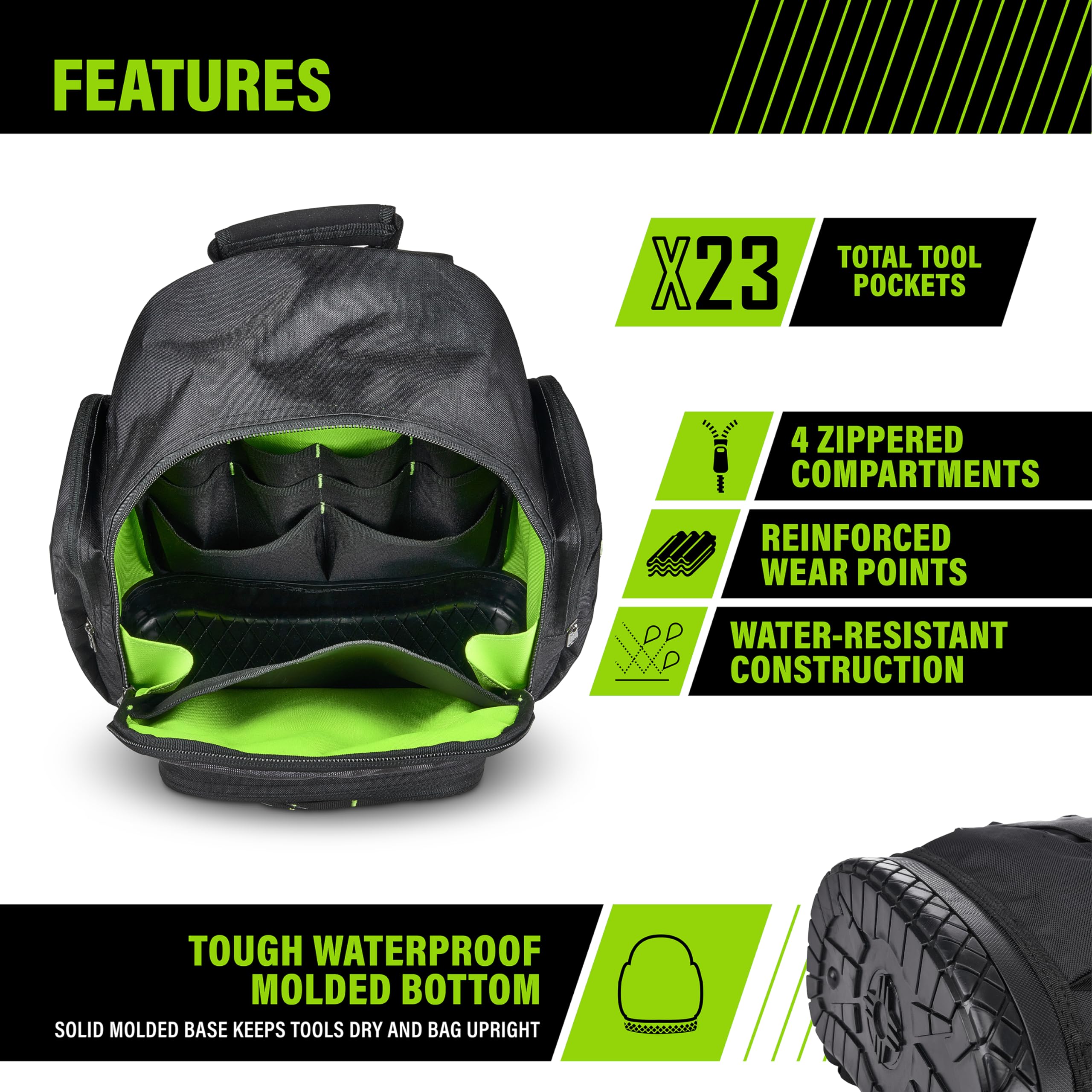 Mua AWP Extreme Tool Backpack, Heavy-Duty Tool Bag with Padded Shoulder ...