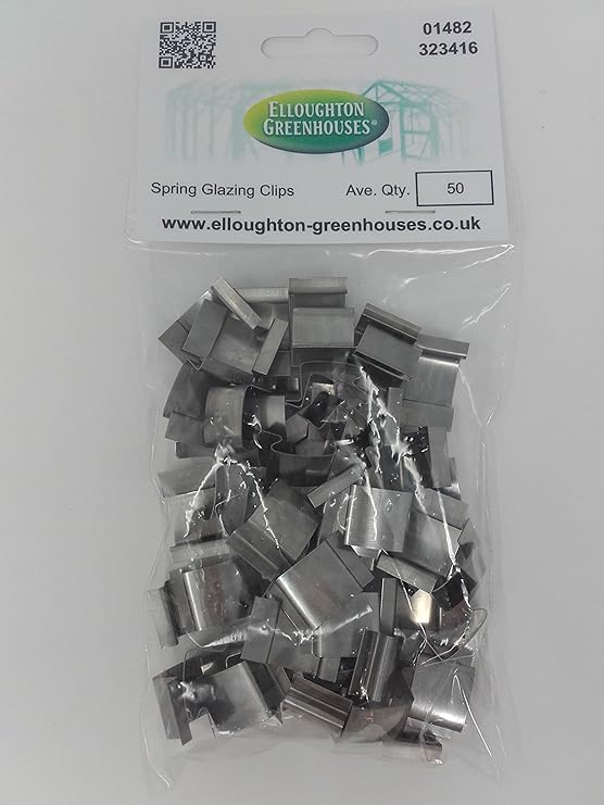 50 Stainless Steel Spring Greenhouse Glazing Clips Genuine Elite ...