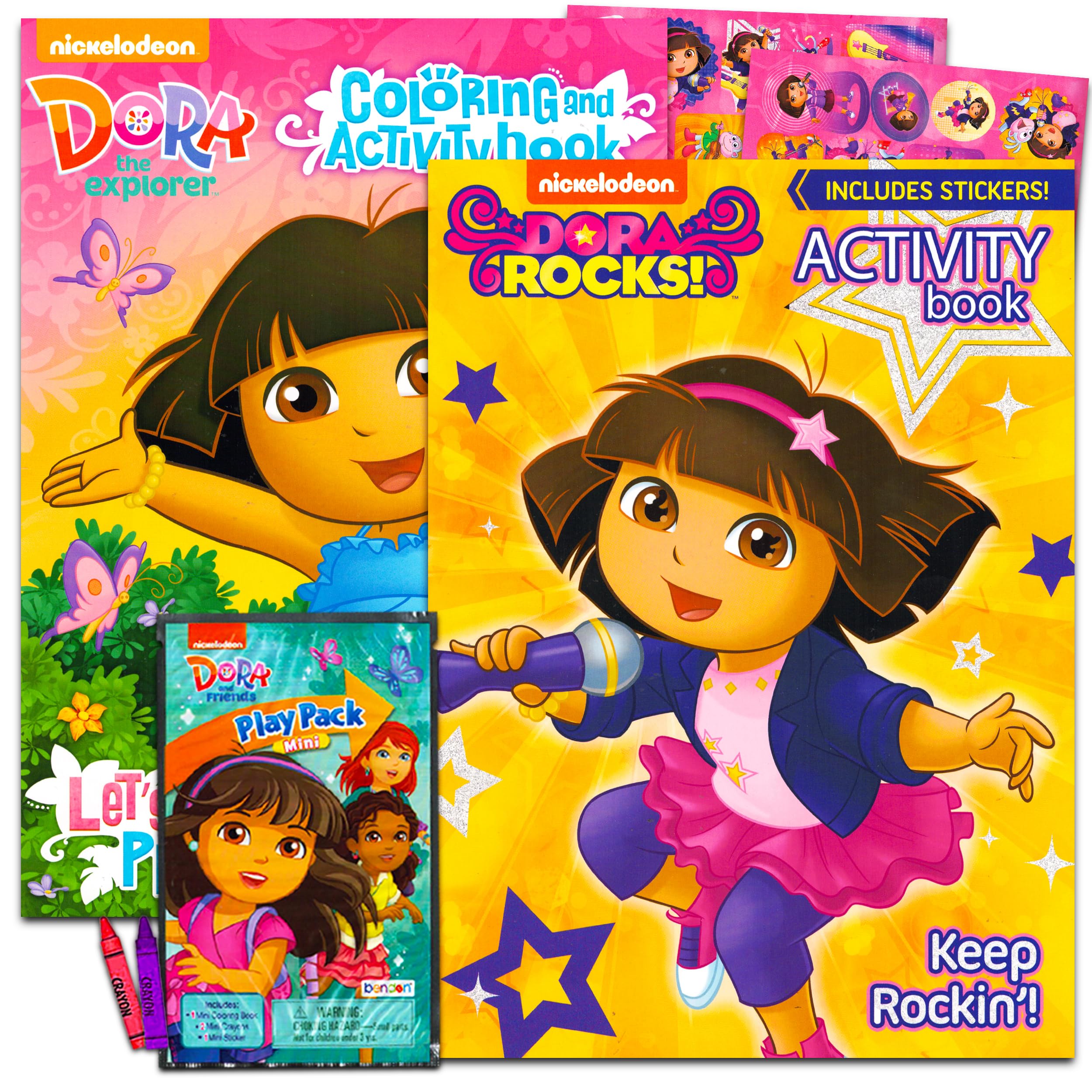 Mua Dora the Explorer Coloring Books with Stickers Bundle (120 Pages ...