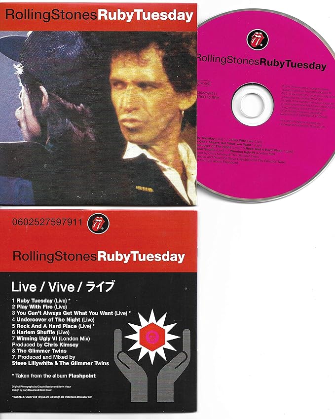 Ruby Tuesday (Live) - 7-track CARD SLEEVE CD SINGLE by The ROLLING STONES: Amazon.co.uk: CDs & Vinyl