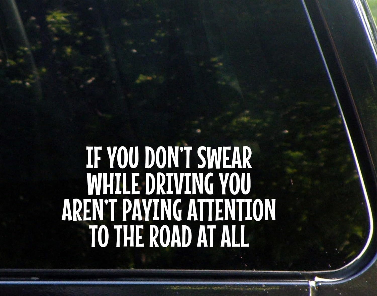 Amazon.com: Vinyl Productions If You Don't Swear While Driving You aren ...