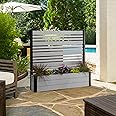 44in H x 46in W x 9.5in L (1 Screen w/Planter) Freestanding Enclo Florence Privacy Fence Screen ...