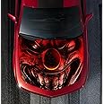 Amazon.com - H23 Evil Clown - Hood WRAP - Wraps Decal Sticker Tint ...