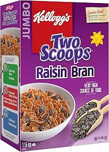 Kellogg's Two Scoops Raisin Bran Cereal, 1150g: Amazon.ca: Grocery