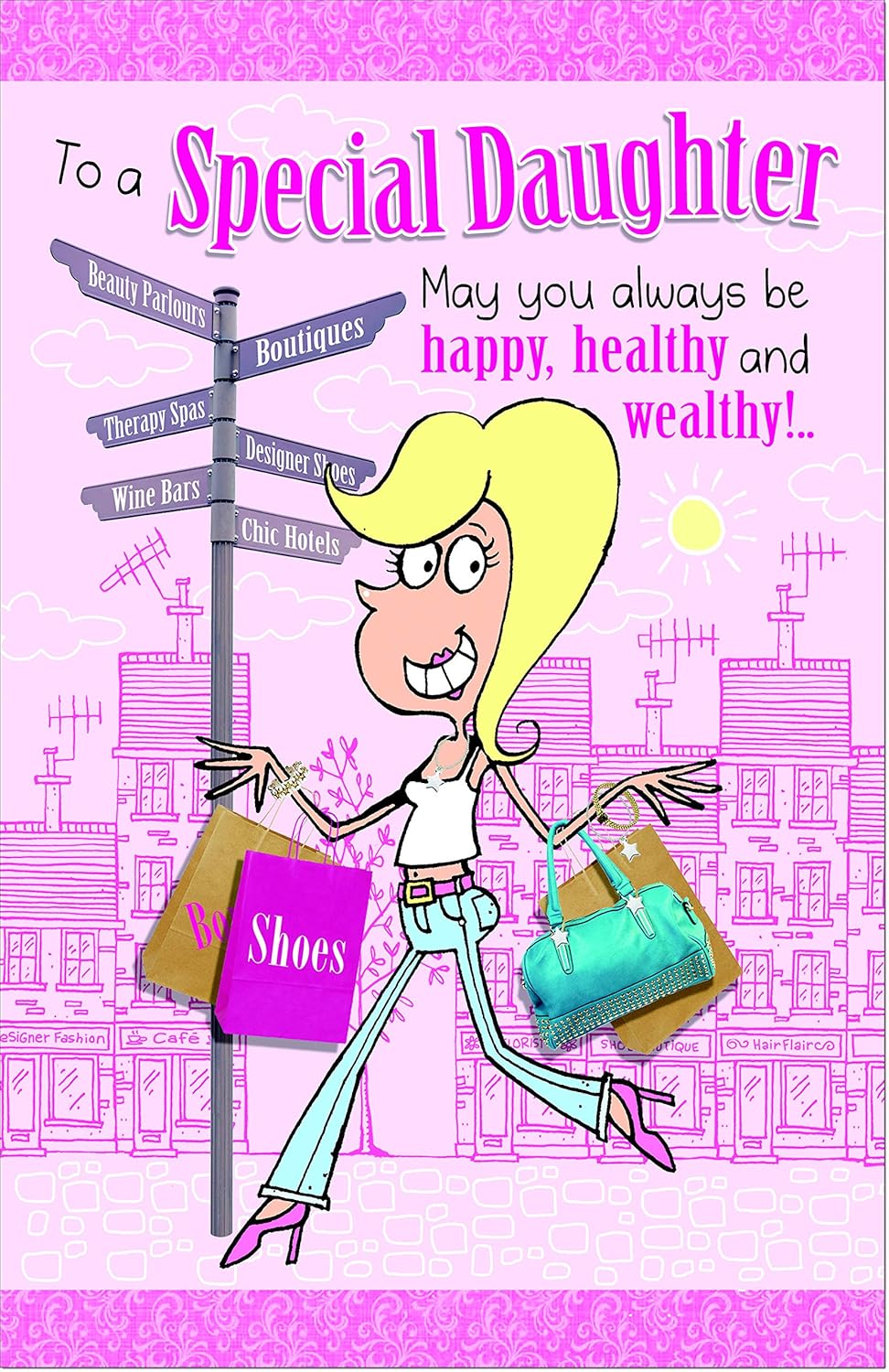 Doodlecards Funny Daughter Birthday Card Medium Amazon co uk Office Doodlecards Funny Daughter Birthday Card Medium Amazon co uk Office