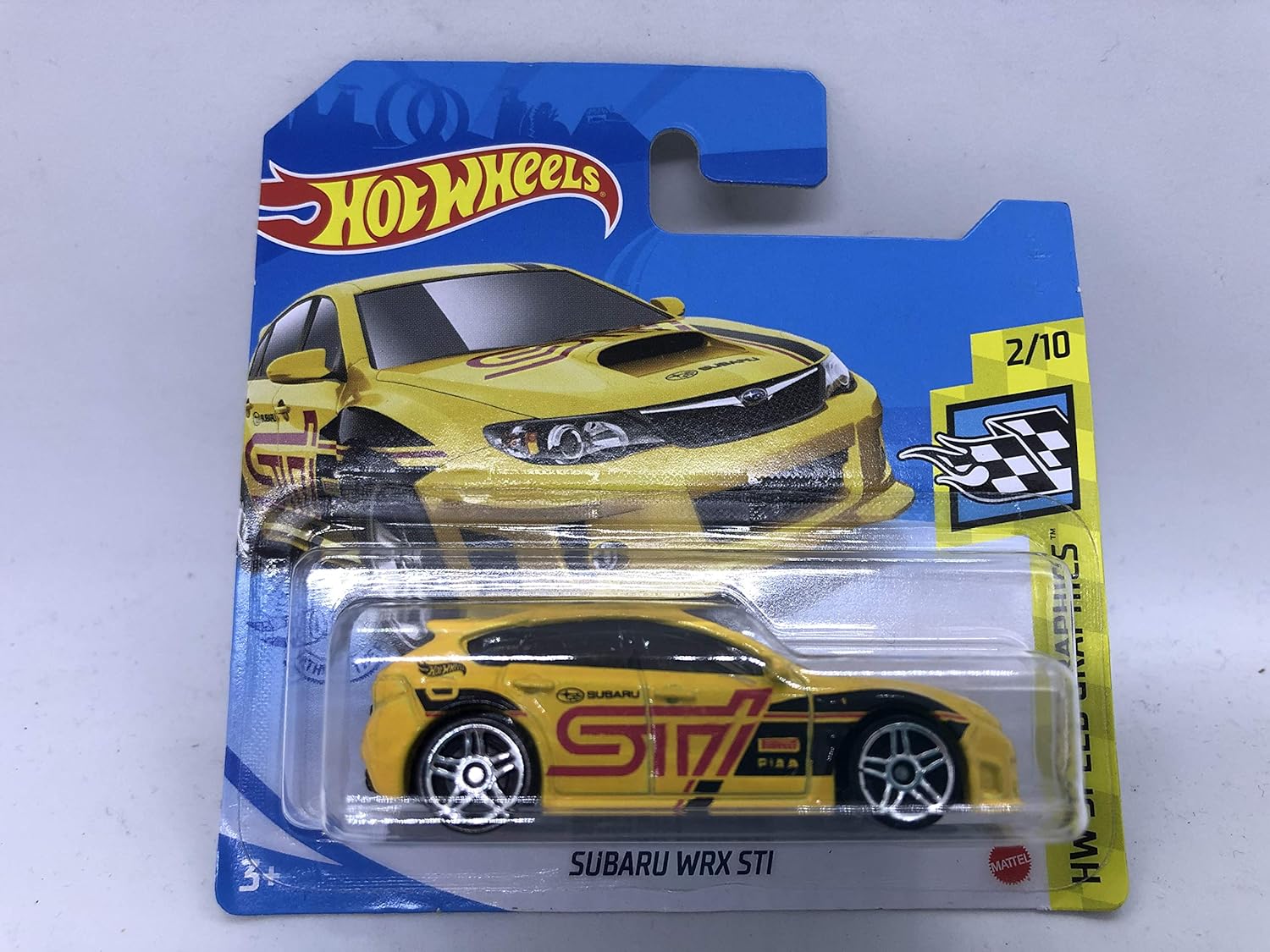 Subaru WRX STI Yellow Hot Wheels 2021 68/250 (Short Card) – BigaMart