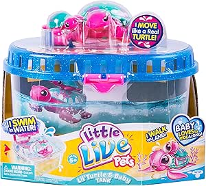 Amazon.com: Little Live Pets Season 5 Lil' Turtle Tank - Seashore The ...