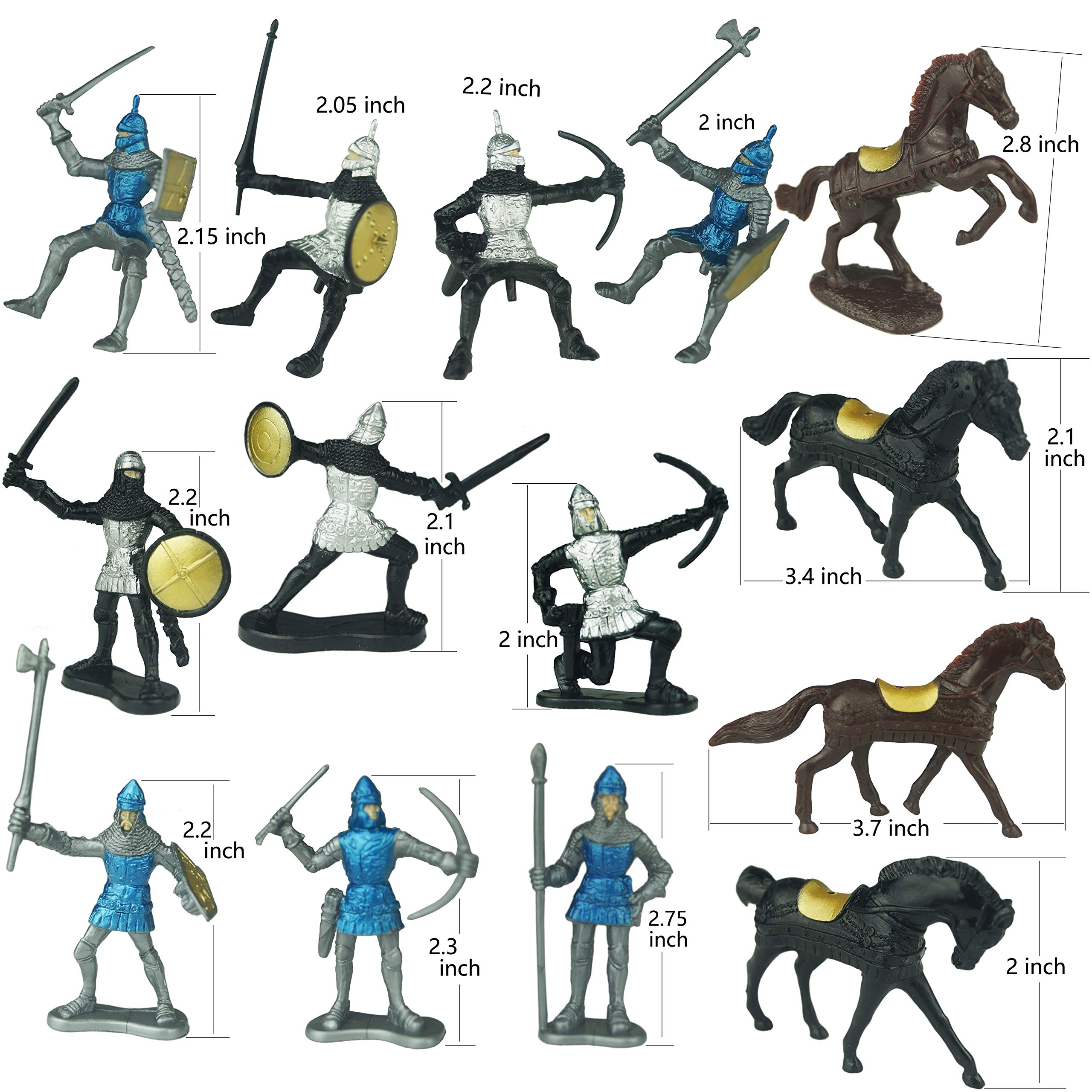 Mua 28 Pieces Colorful Middle Ages Military Figures Soldier Knight ...