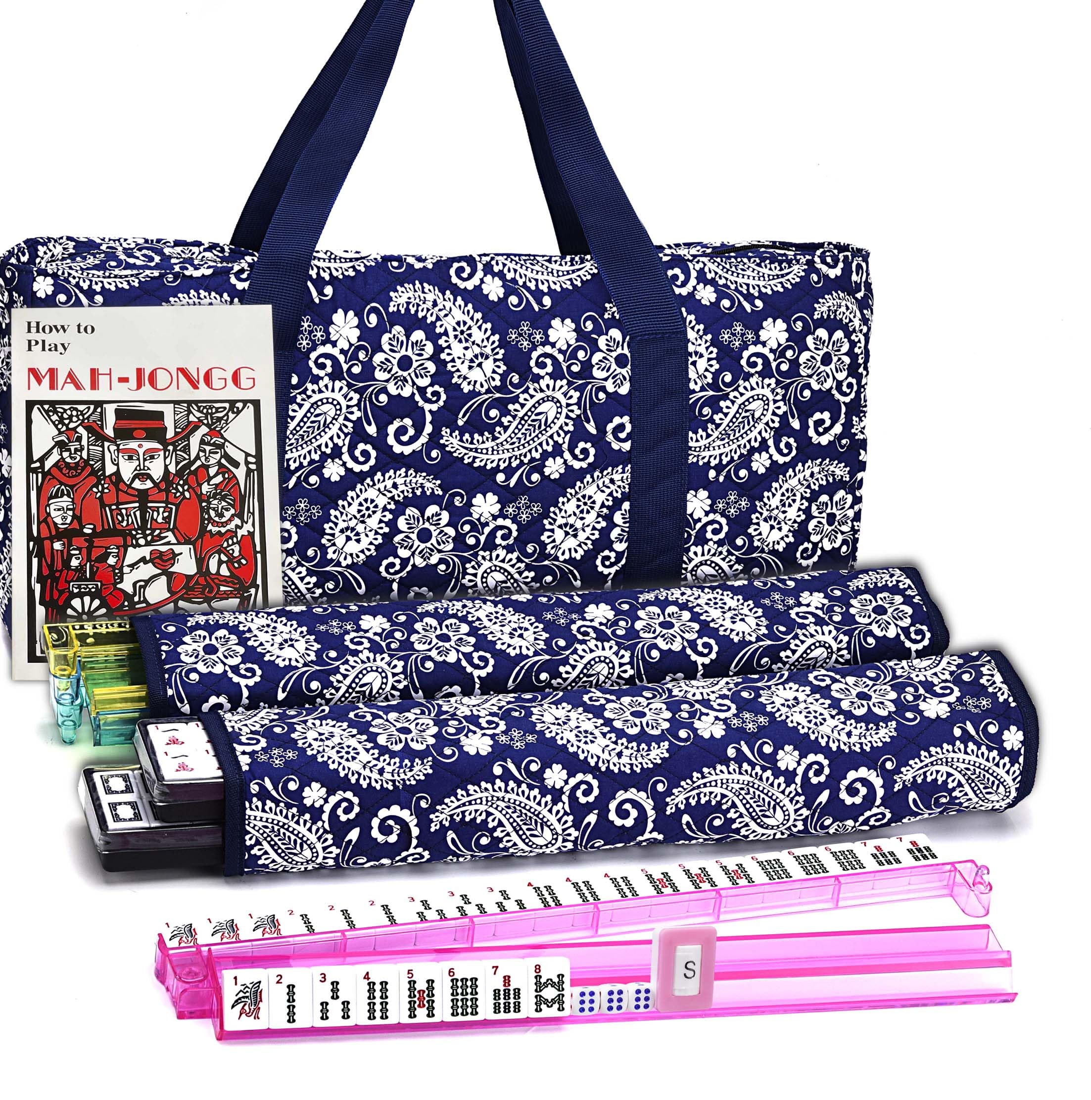 Mua Mose Cafolo American Mahjong Set, Blue Paisley Carrying Bag,166 ...