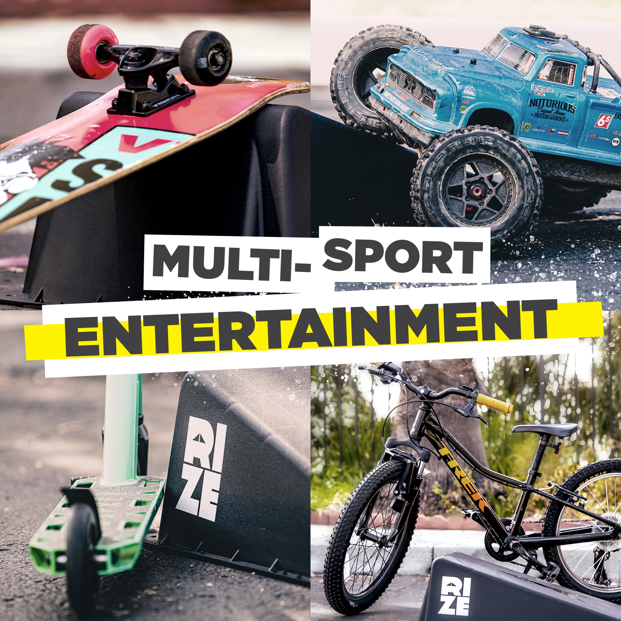 Mua RIZE Single Ramp - Skateboard Ramp, BMX Bike Ramp, Scooter Ramp, RC ...