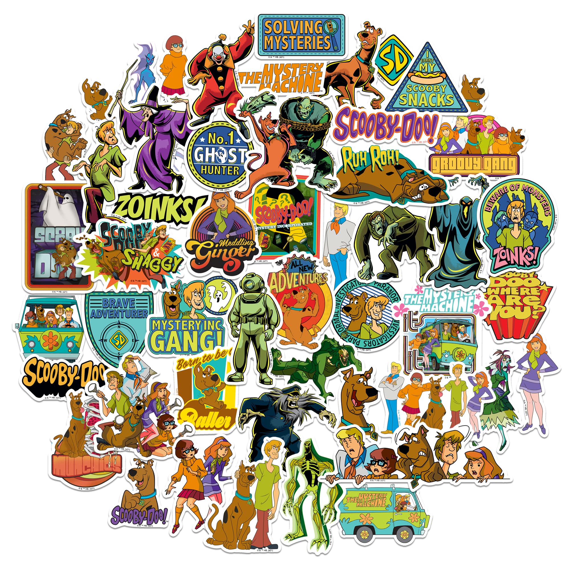 Mua Scooby-DOO Sticker Pack Die Cut Vinyl Large Deluxe Stickers Variety ...