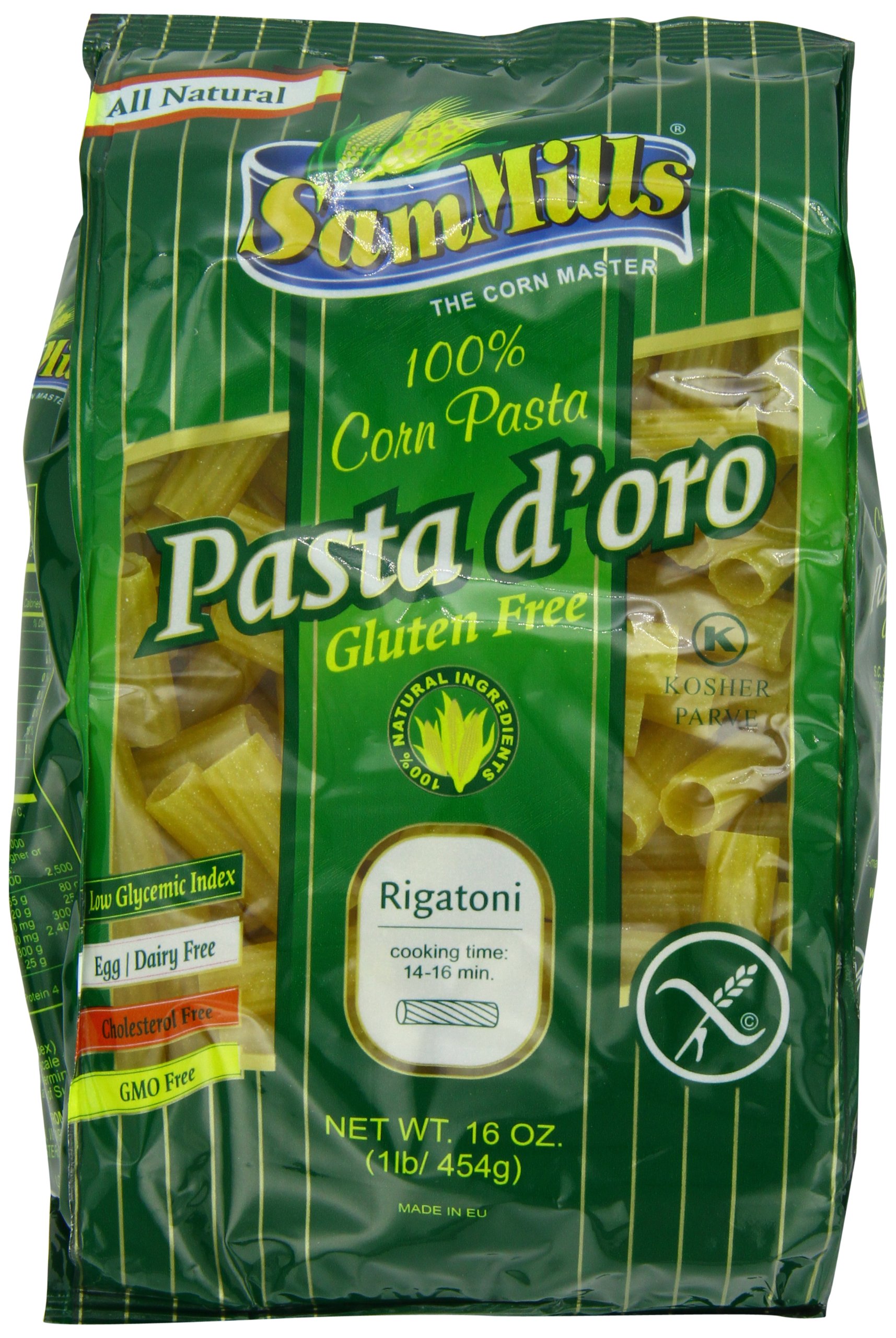 Amazon.com : Sam Mills Pasta D'Oro Gluten Free Penne Rigate, 1-Pound ...
