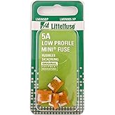 Amazon.com: Littelfuse LMIN010.VP MINI Low Profile 10 Amp Carded Blade Fuse, (Pack of 5) : Tools ...