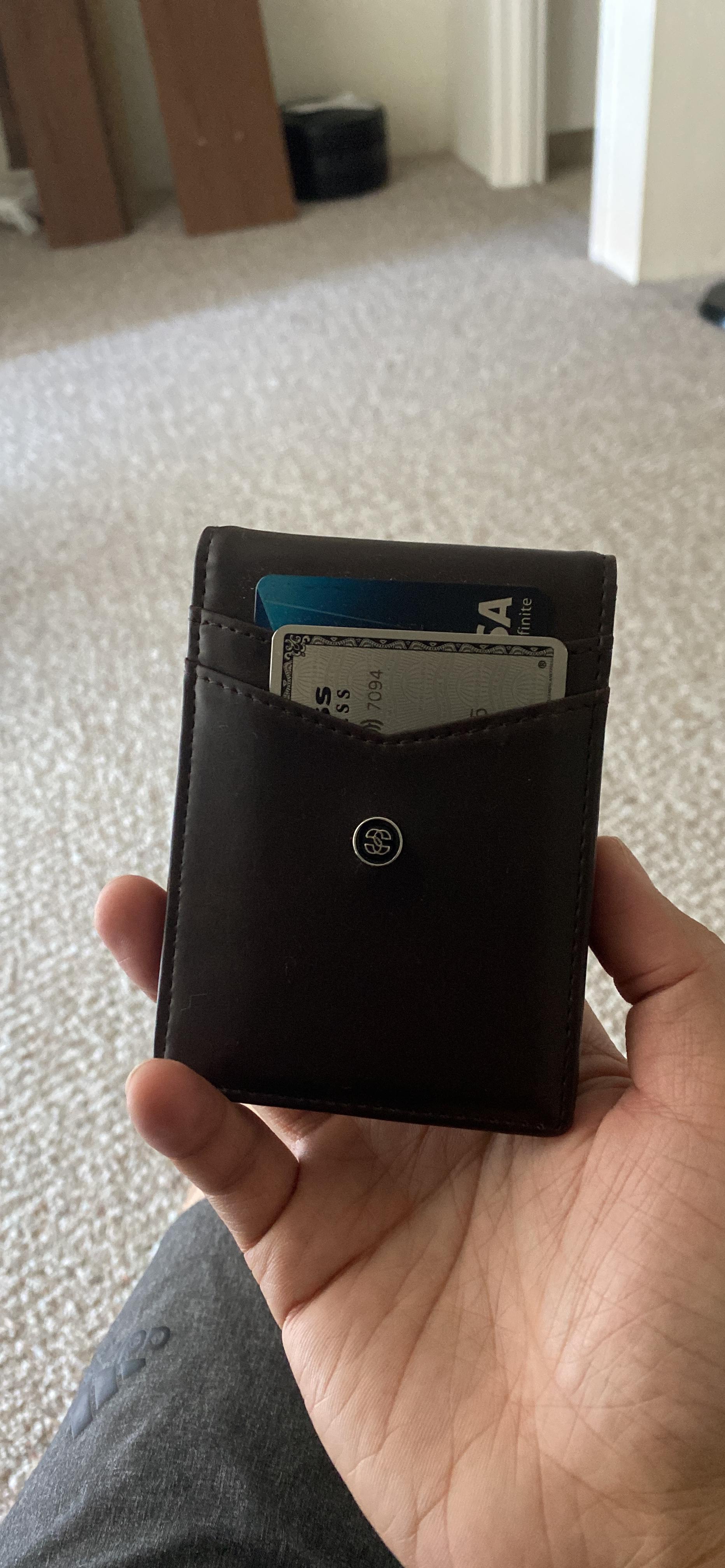 $6/mo - Finance SUAVELL Leather Slim Wallets for Men. Wallet Card ...