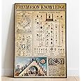 Amazon.com: Retro Metal Tin Sign 12 X 16 Inches Freemason Knowledge ...