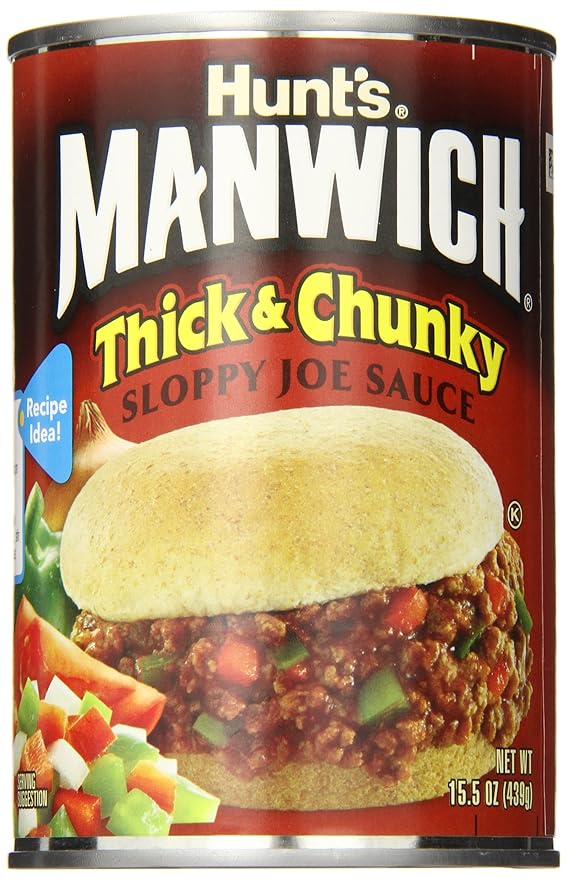 Amazon.com : Manwich Thick and Chunky Sloppy Joe Sauce, 15.5 oz ...