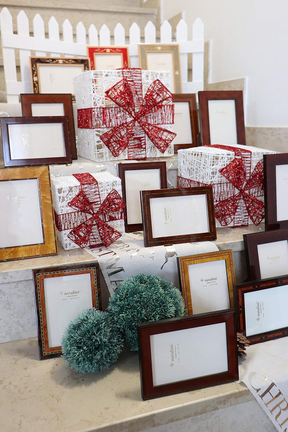 Natalini Marquetry Photo Frame Made in Italy, Tulipwood, Brown, 4″X 6 ...