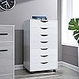 Amazon.com: Naomi Home 7 Drawer Office Storage File Cabinet, Under Desk ...