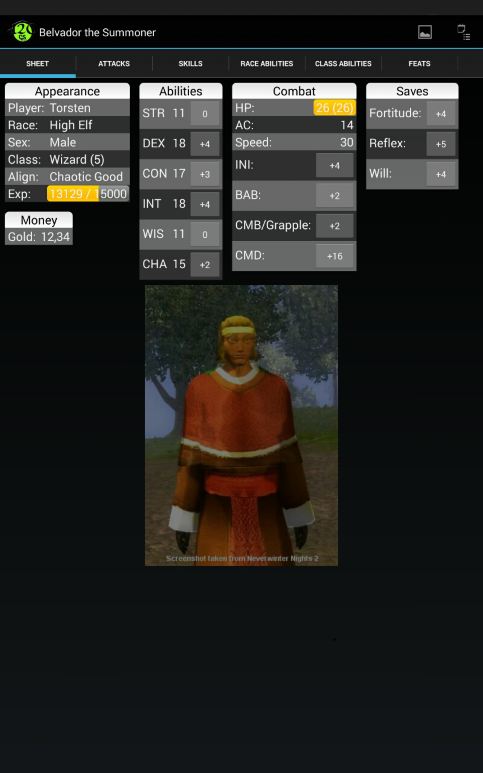 d20 Character Sheet:Amazon.co.uk:Appstore for Android