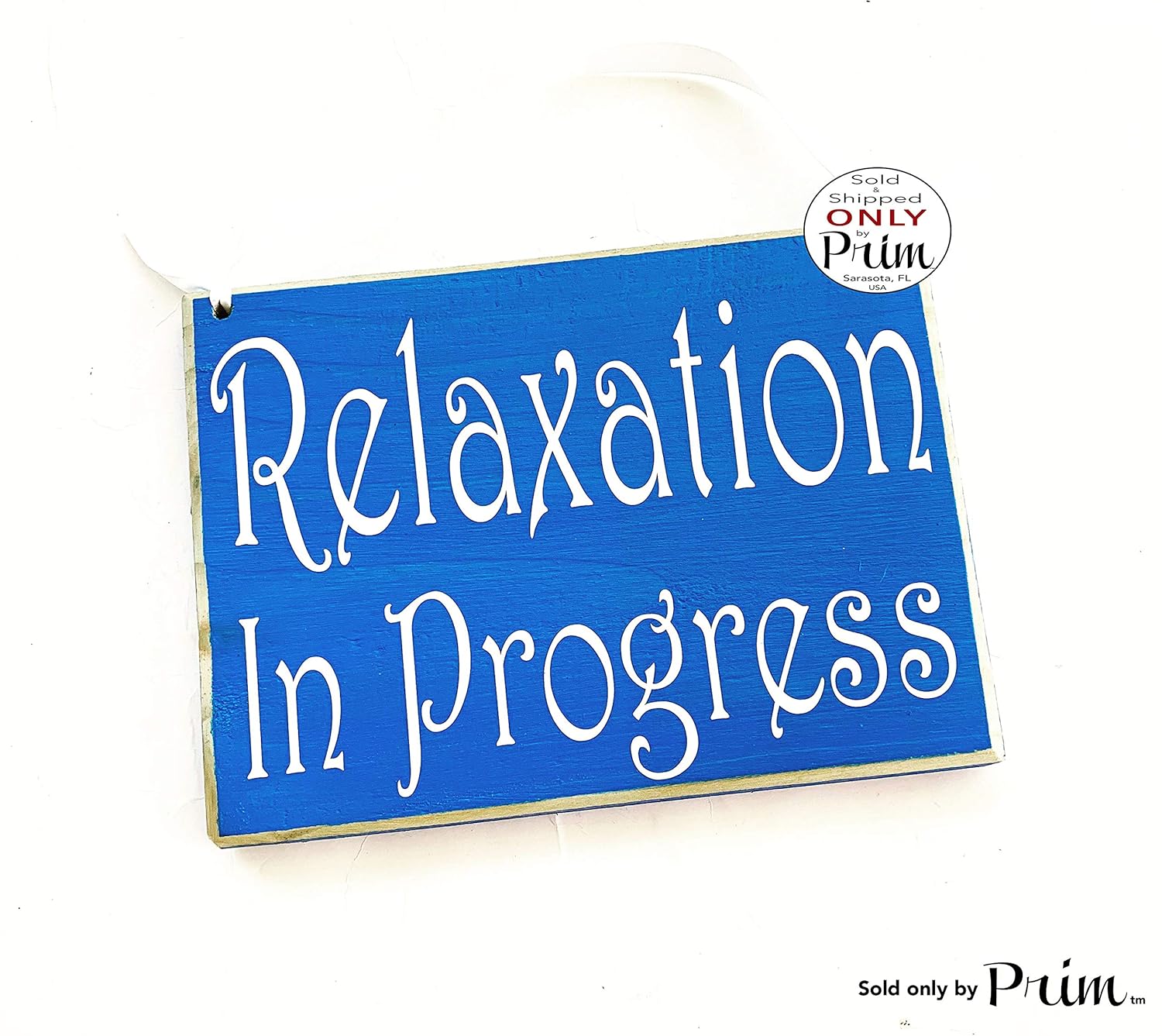 Amazon.com: 8x6 Relaxation In Progress Session Handmade Wood Sign | Do ...