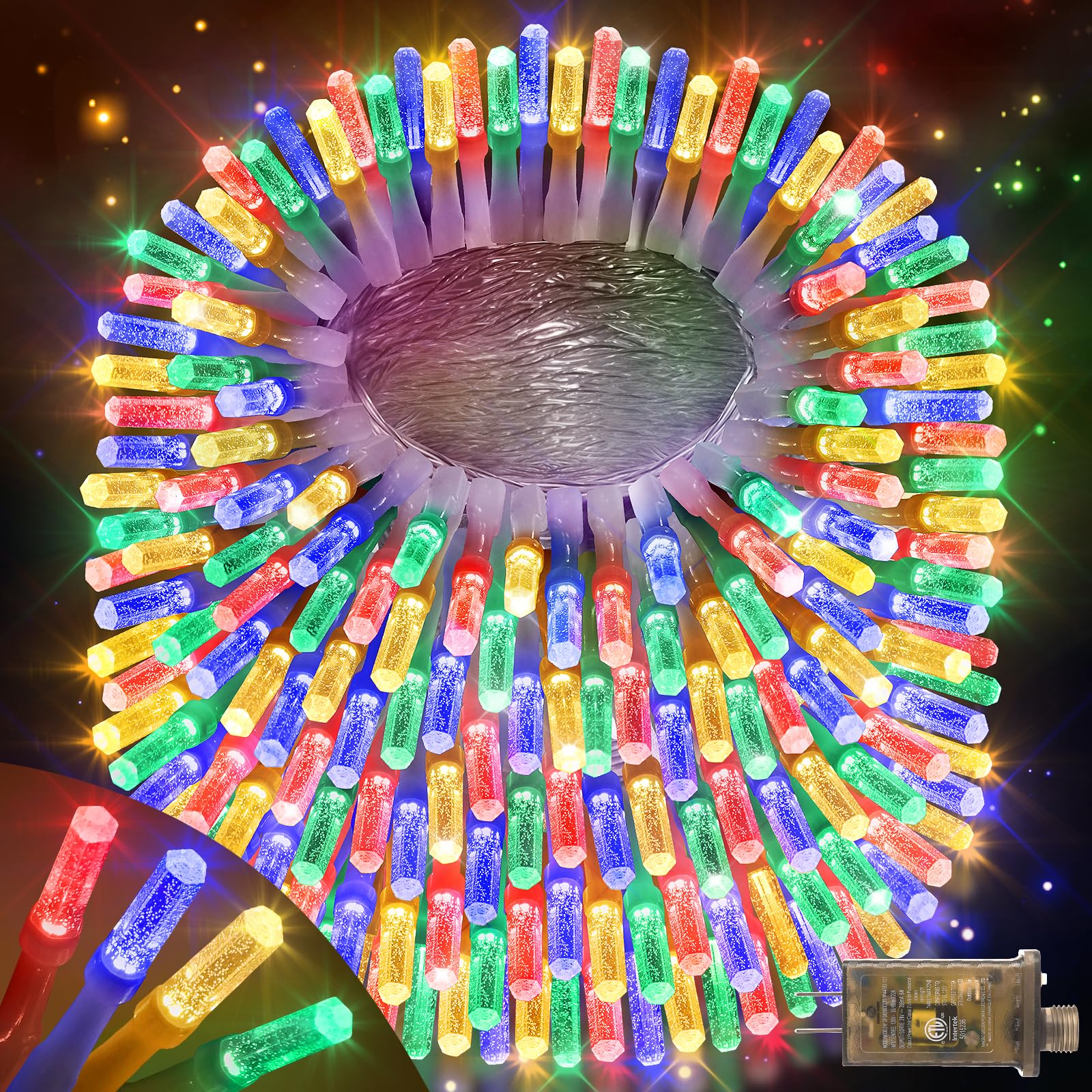 XURISEN Upgraded 561FT 1400 LED Christmas Lights Outdoor, Super Long ...