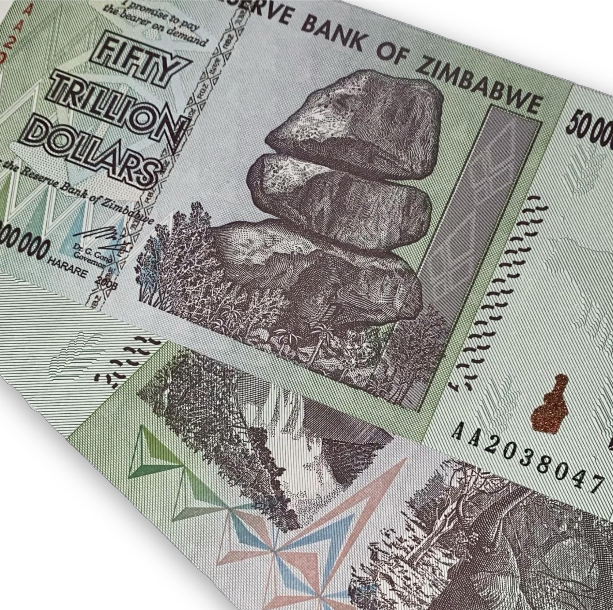 Mua Zimbabwe $50 Trillion Unused 1 Sheet (50 TRILLION DOLLARS / Z ...