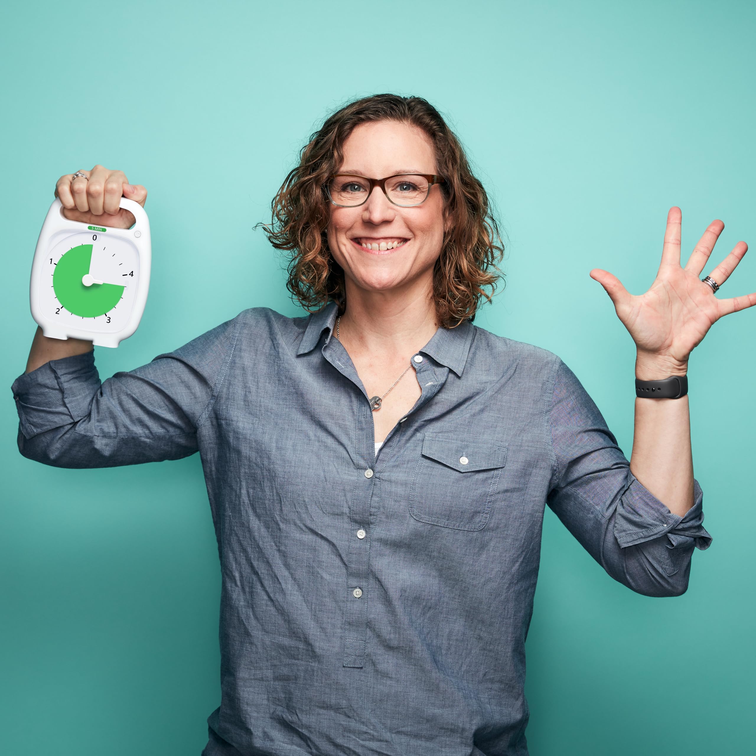 Mua TIME TIMER PLUS 5 Minute Desk Visual Timer - Countdown Timer with Portable Handle for ...