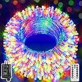 Ollny Christmas Lights Outdoor 800LED 262FT, Multicolor Plug in Fairy ...