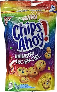 CHIPS AHOY! Mini Rainbow Chocolate Chip Cookies, 1 Resealable Bag (225g ...