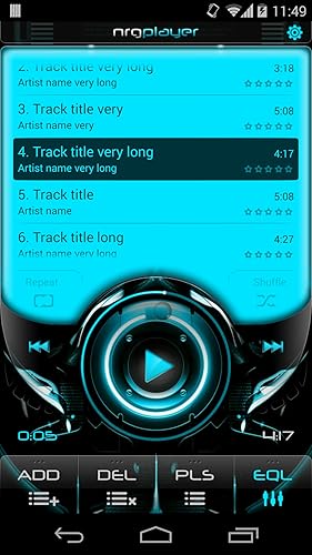 NRG Player - 無料音楽プレーヤー:Amazon.co.jp:Appstore for Android