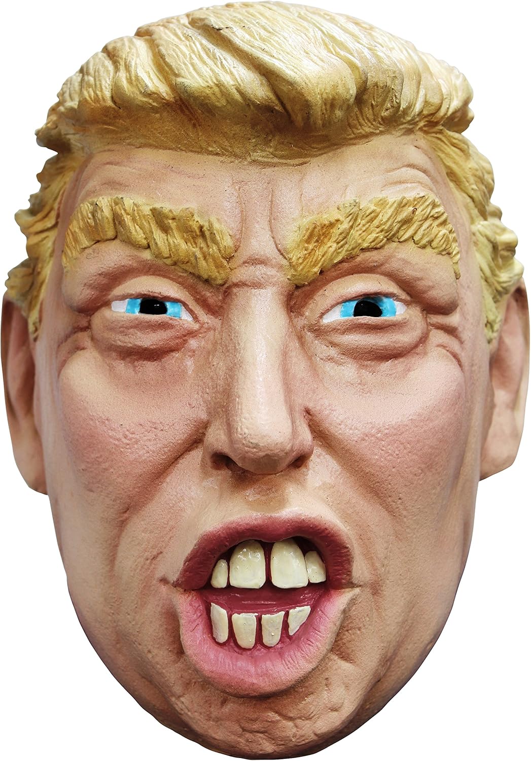 Amazon.com: Full Face Latex Donald Trump Funny Costume Mask Beige: Clothing