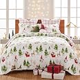 Amazon.com: Levtex Home Merry & Bright Collection - Gnome Forest Quilt ...