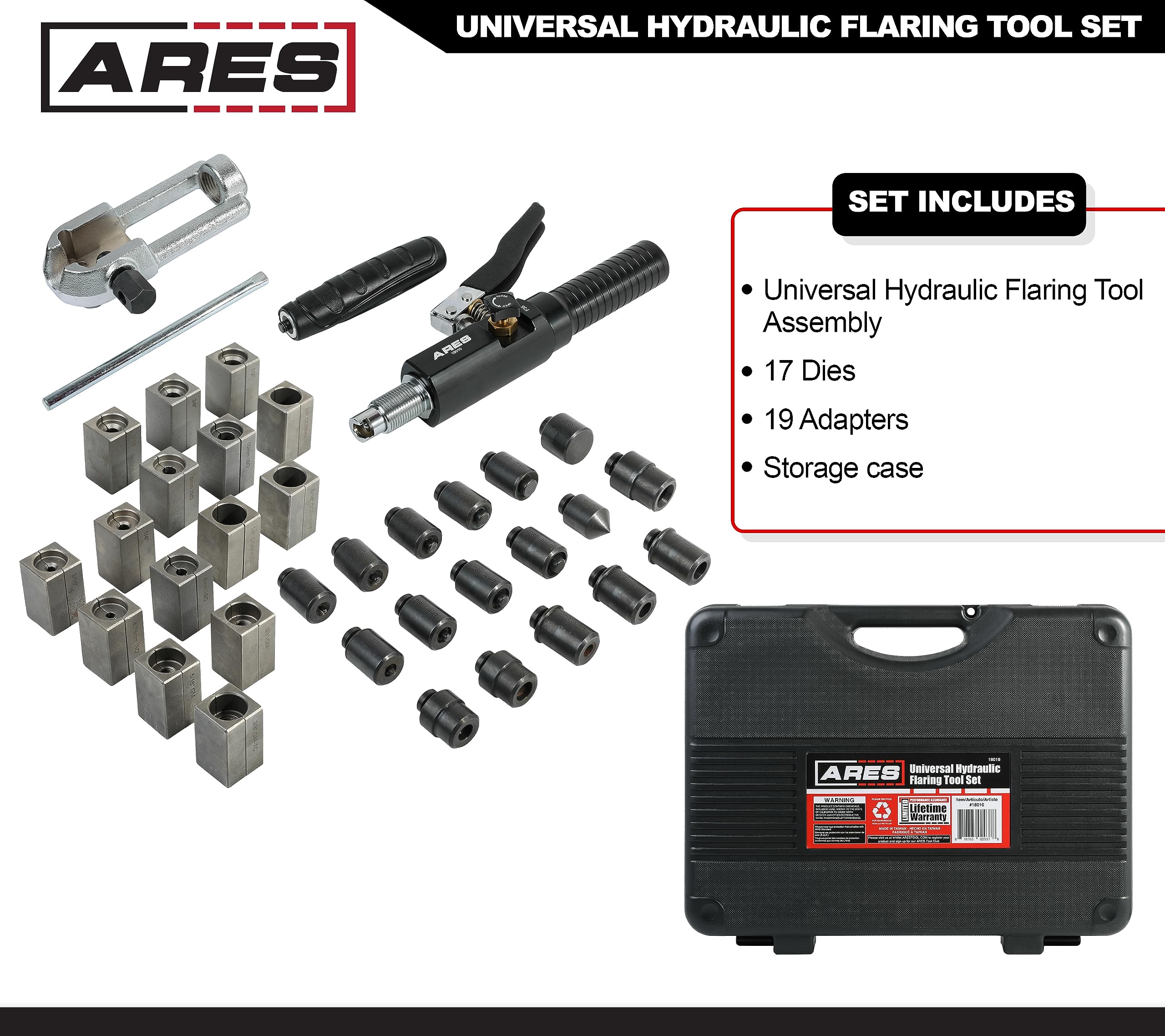 Mua 18010 - Universal Hydraulic Flaring Tool Set - Create 45 Degree ...