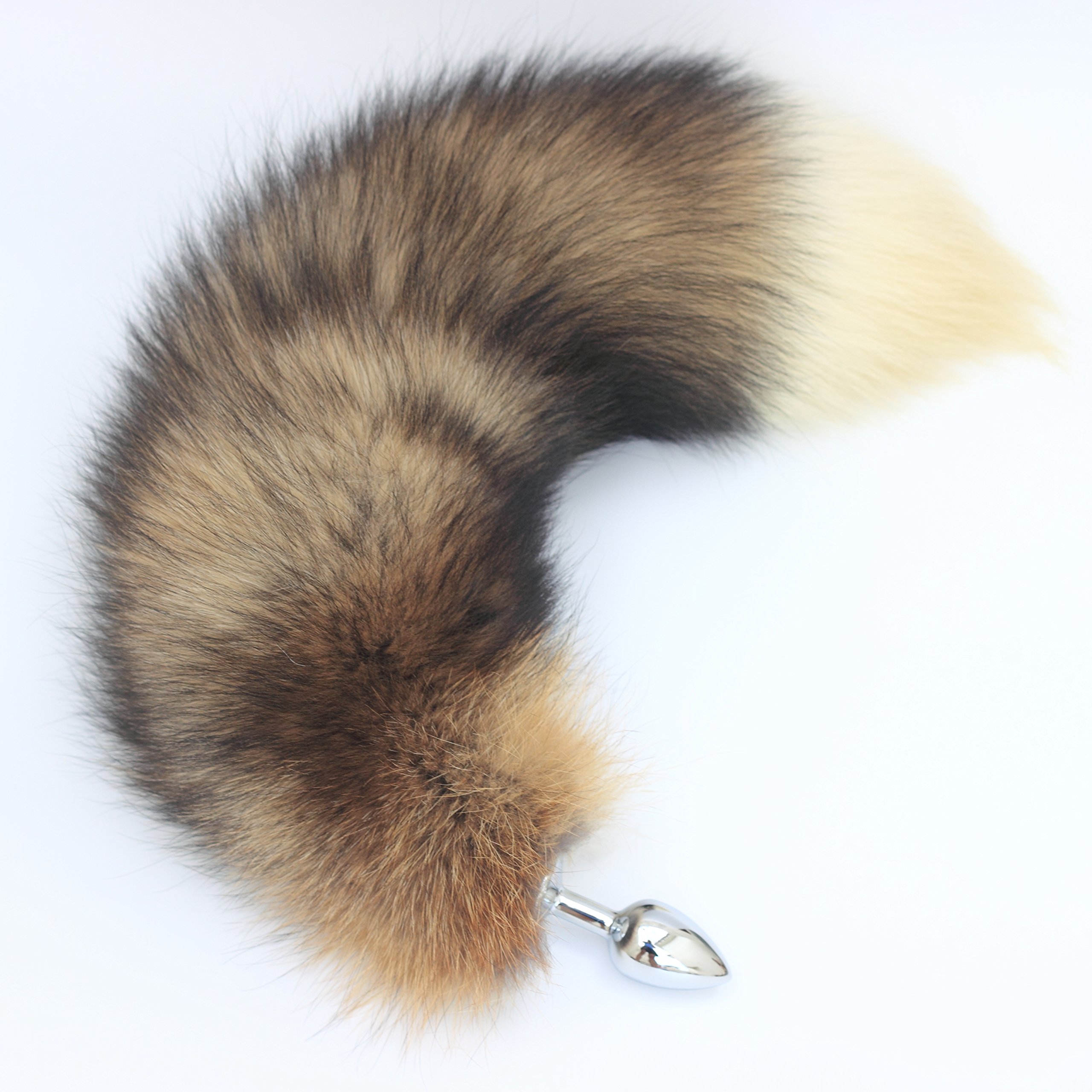 Amazon.com: Wild Naughty Chrome Plating Fox Tail fur w/ Soft Fur - G ...