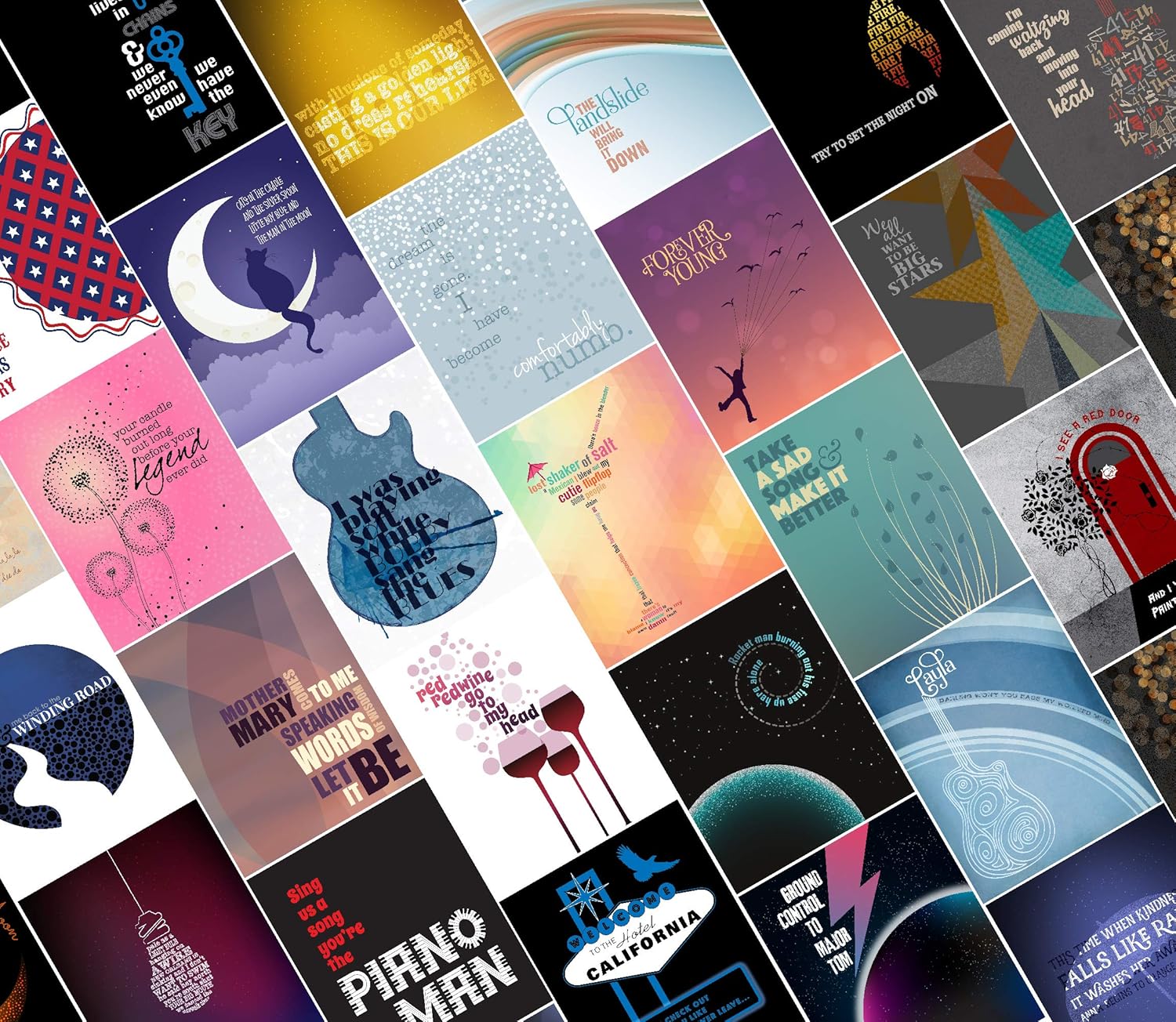 Into the Mystic by Van Morrison Song Lyrics Print Illustration Wall ...