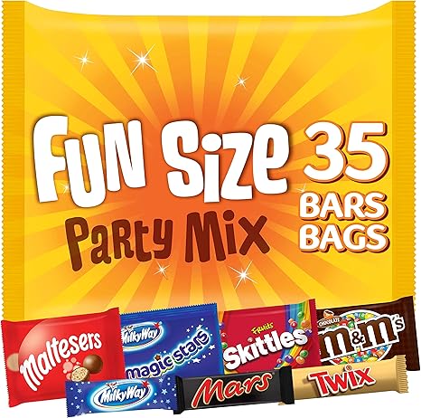 Variety Funsize Party Mix Chocolate Multipack, 650 g (35 pieces ...
