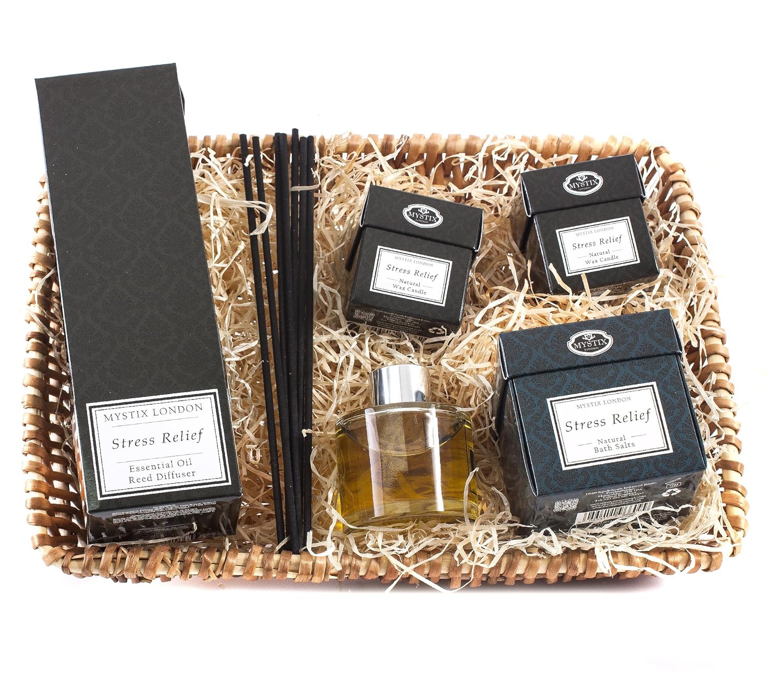 Stress Relief Aromatherapy Hamper | Wickers Gift Baskets: Amazon.co.uk ...