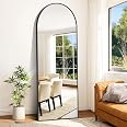 COFENY Full Length Mirror, 71" x 26" Arched Mirror Full Length Black ...