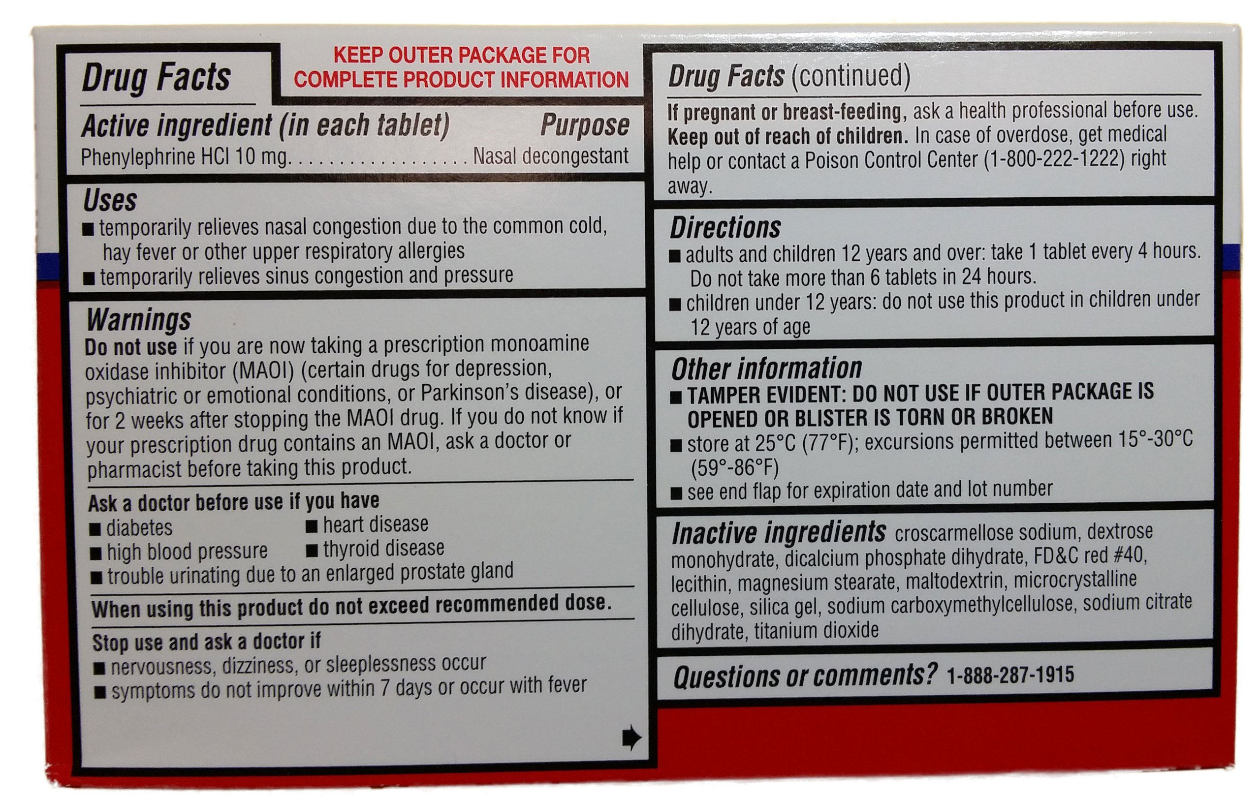 Mua Equate Nasal Decongestant Suphedrine PE Phenylephrine HCl 10mg 72ct ...