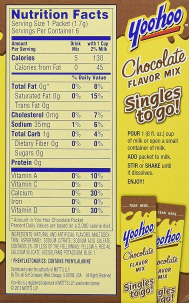 Yoohoo Can Nutrition Facts | Besto Blog