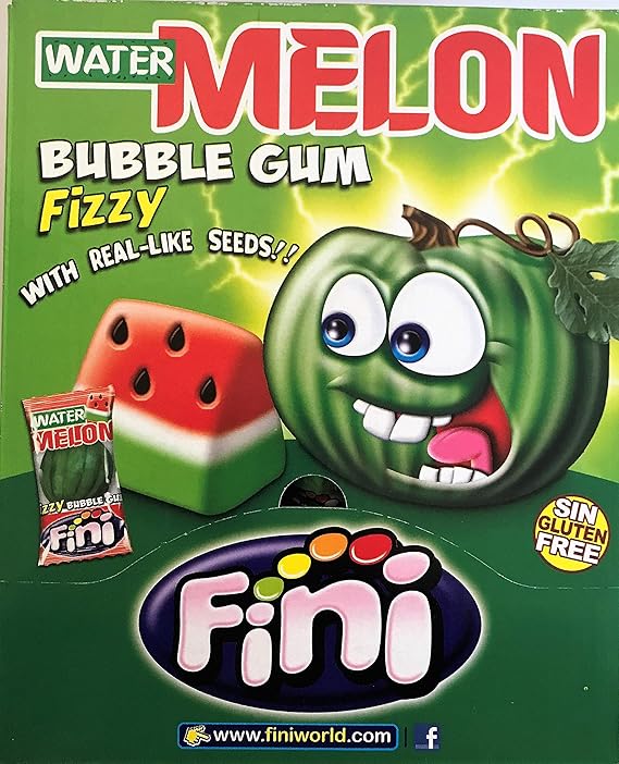 Amazon.com : Fini Watermelon Bubblegum 200 : Grocery & Gourmet Food