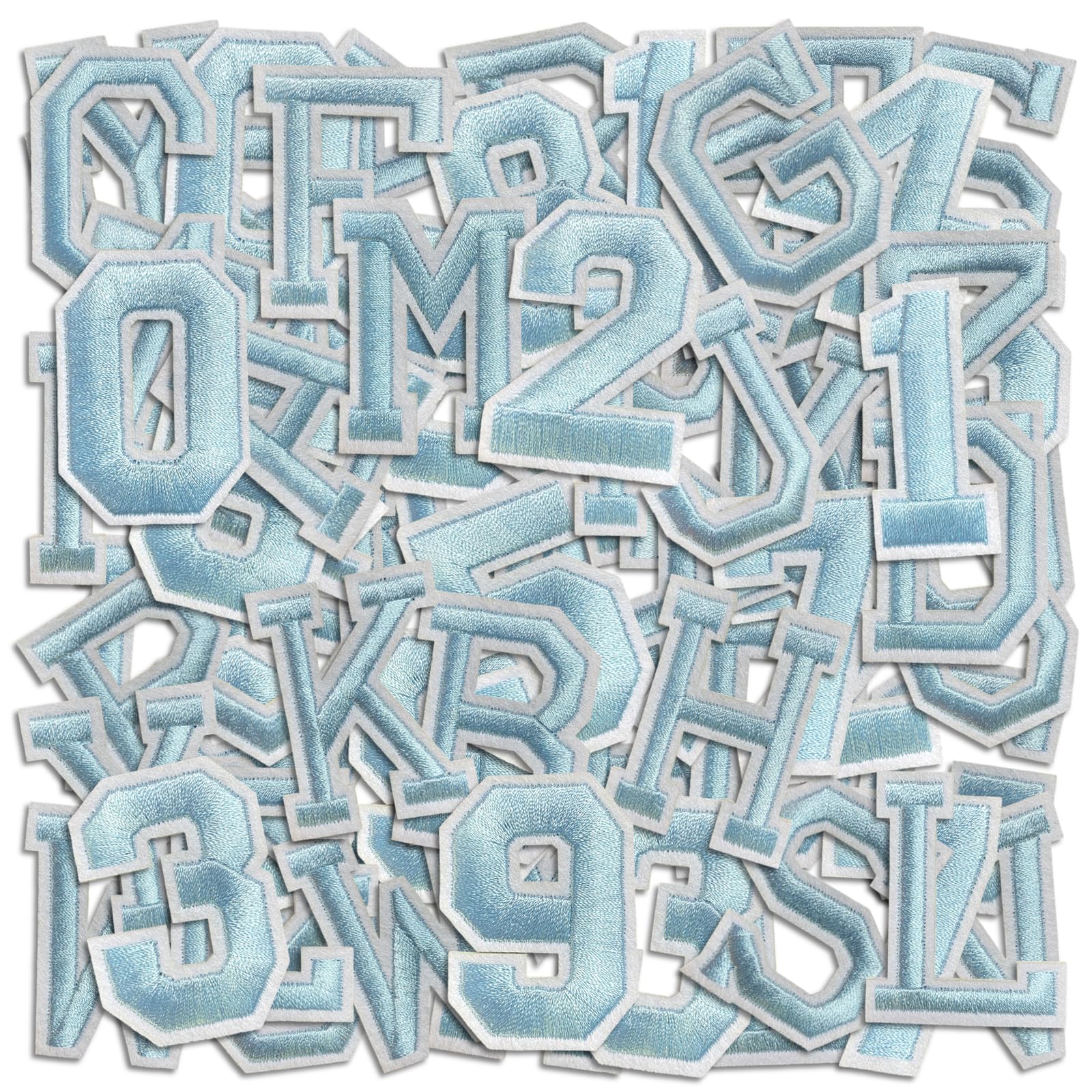 Letter and Number Iron On Patches, A-Z Alphabet and Numbers 0-9 ...