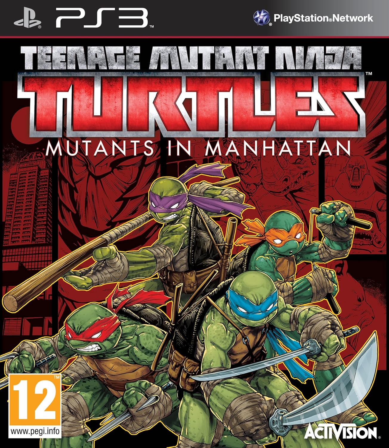 PS3 Teenage Mutant Ninja Turtles Mutants In Manhattan Playstation 3 