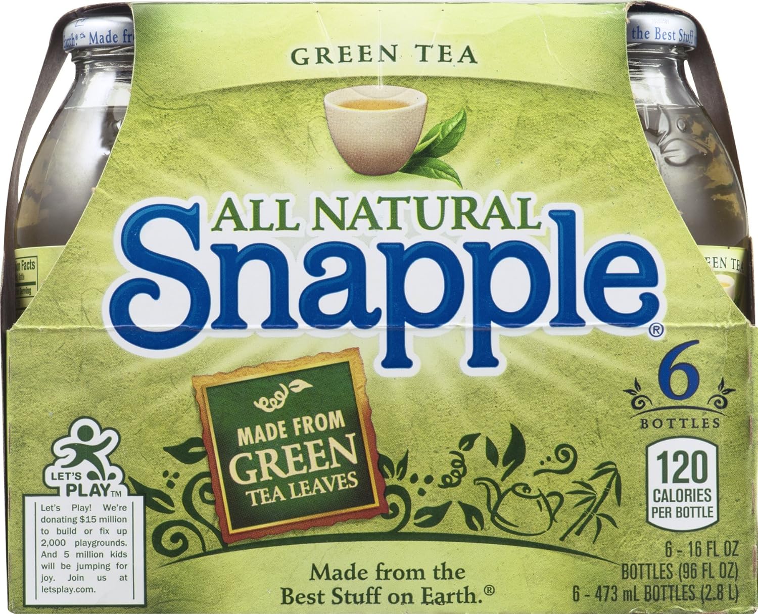 Snapple All Natural Green Tea 473 ml: Amazon.co.uk: Grocery