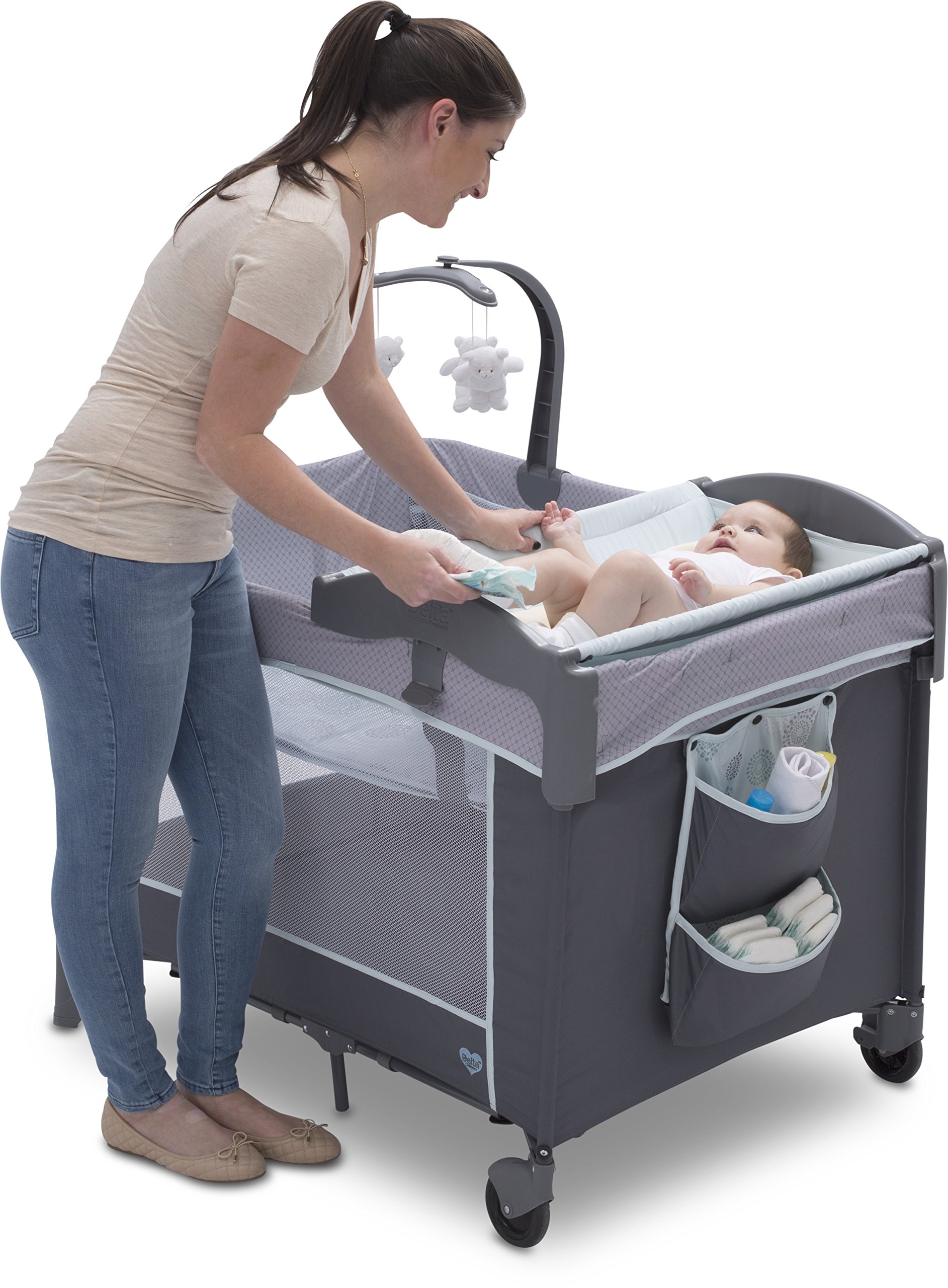 Delta Children LX Deluxe Portable Baby Play Yard With Removable ...