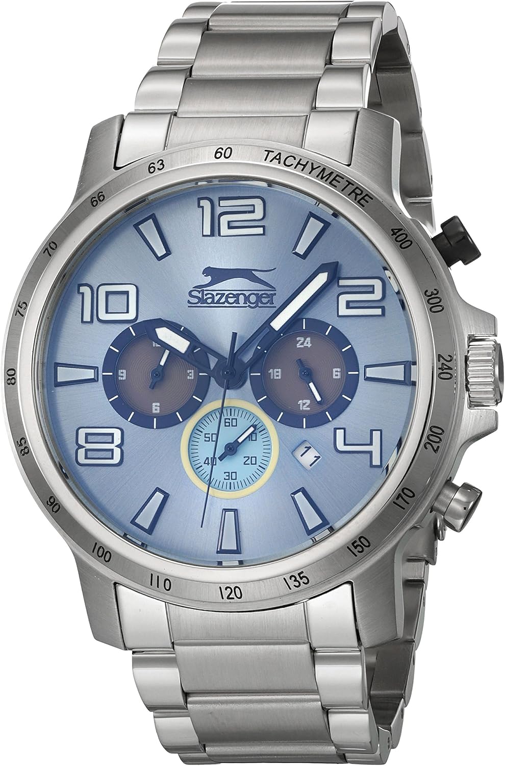 Slazenger Quartz Watch Chronograph Display and Stainless Steel Strap SL ...