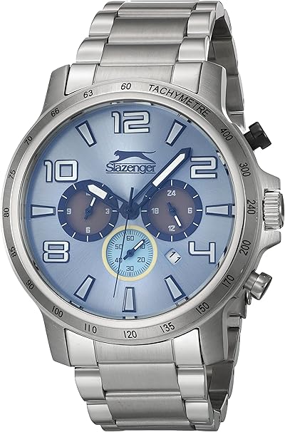 Slazenger Quartz Watch Chronograph Display and Stainless Steel Strap SL ...